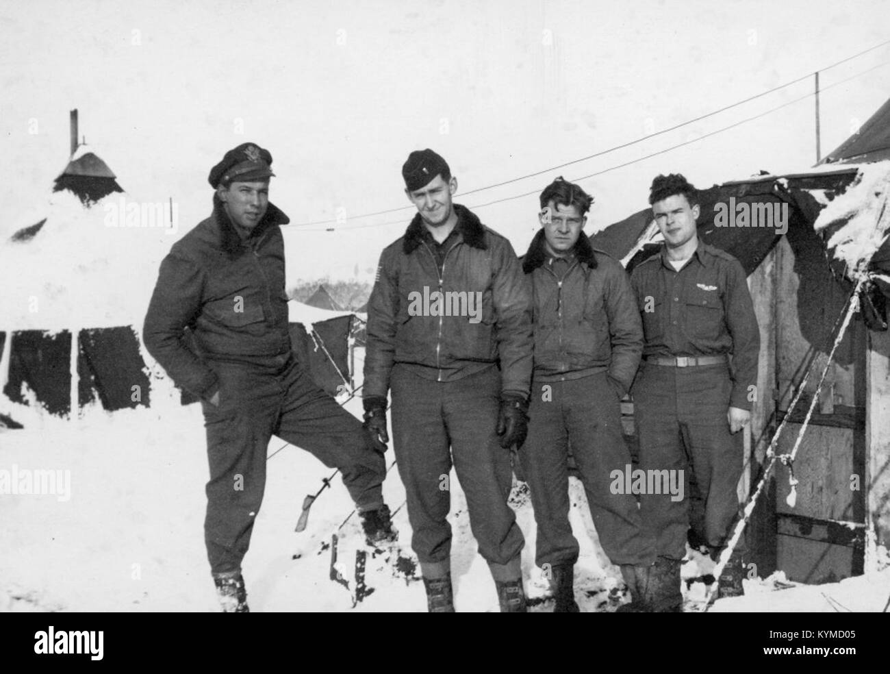 A photograph of the Melching 483rd Bombardment Group (BG), featuring ...