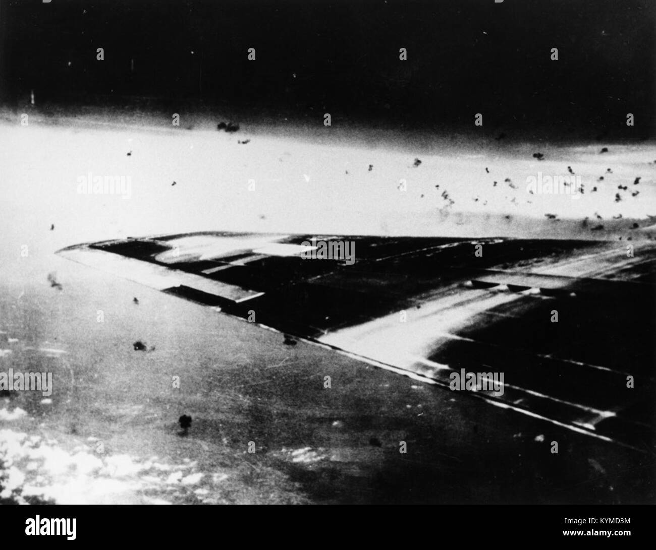 A historical photograph of the 483rd Bomb Group, capturing its aircraft ...