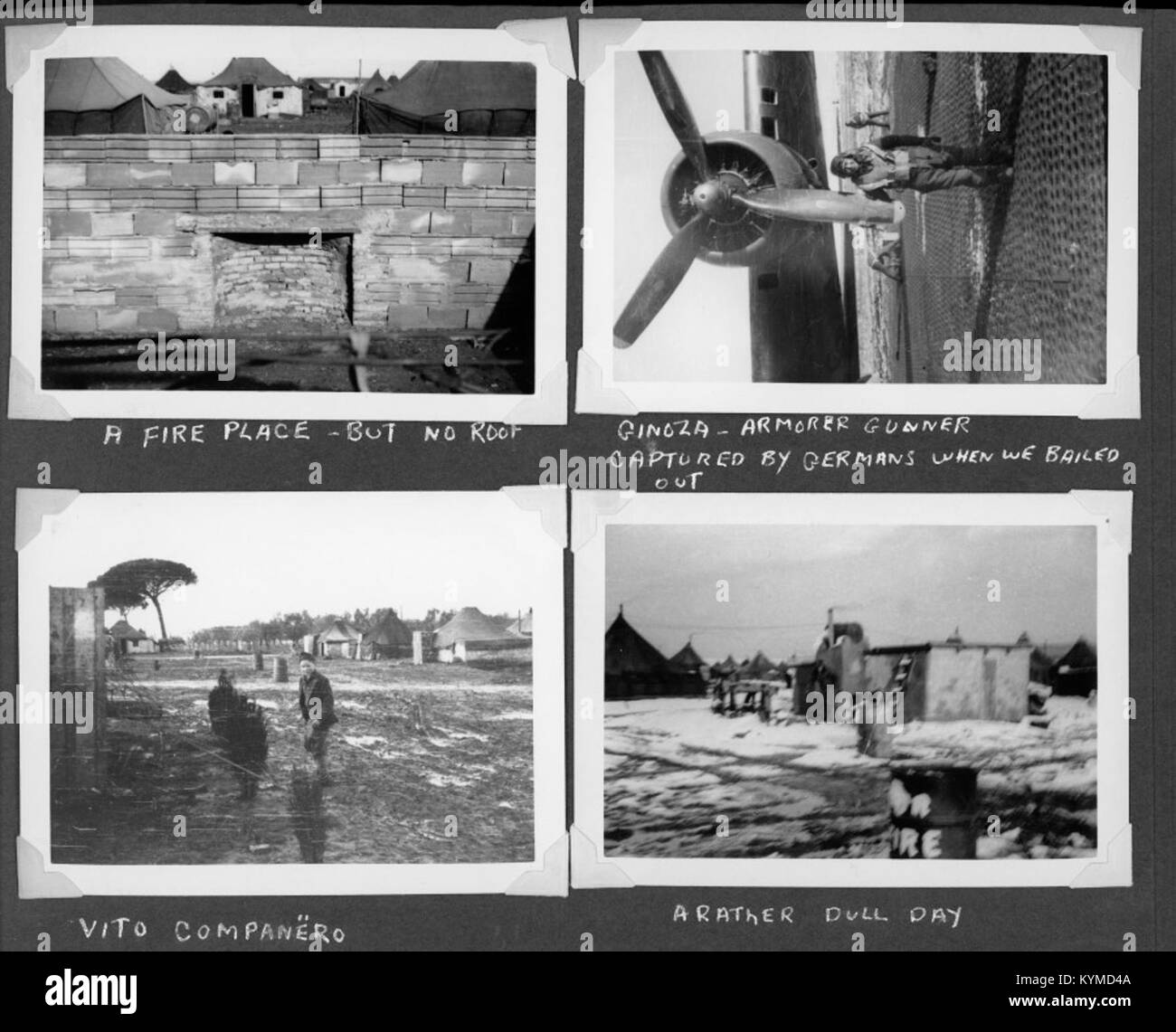 A historical photograph of a member of the 483rd Bomb Group, capturing ...