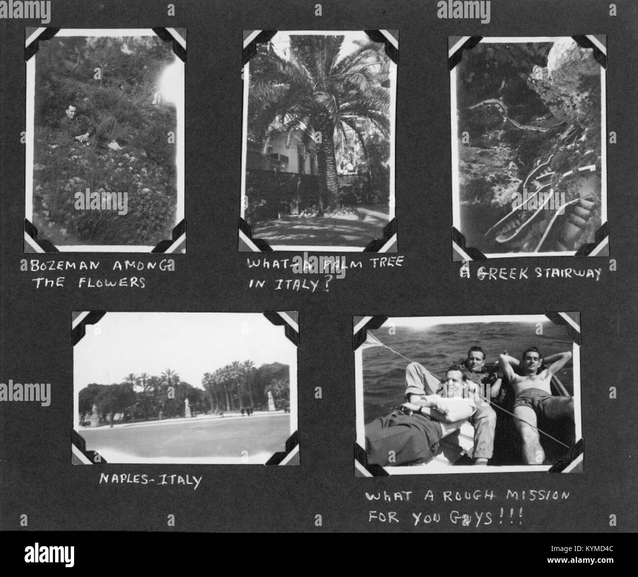 A photograph from the Melching Collection, depicting members of the ...
