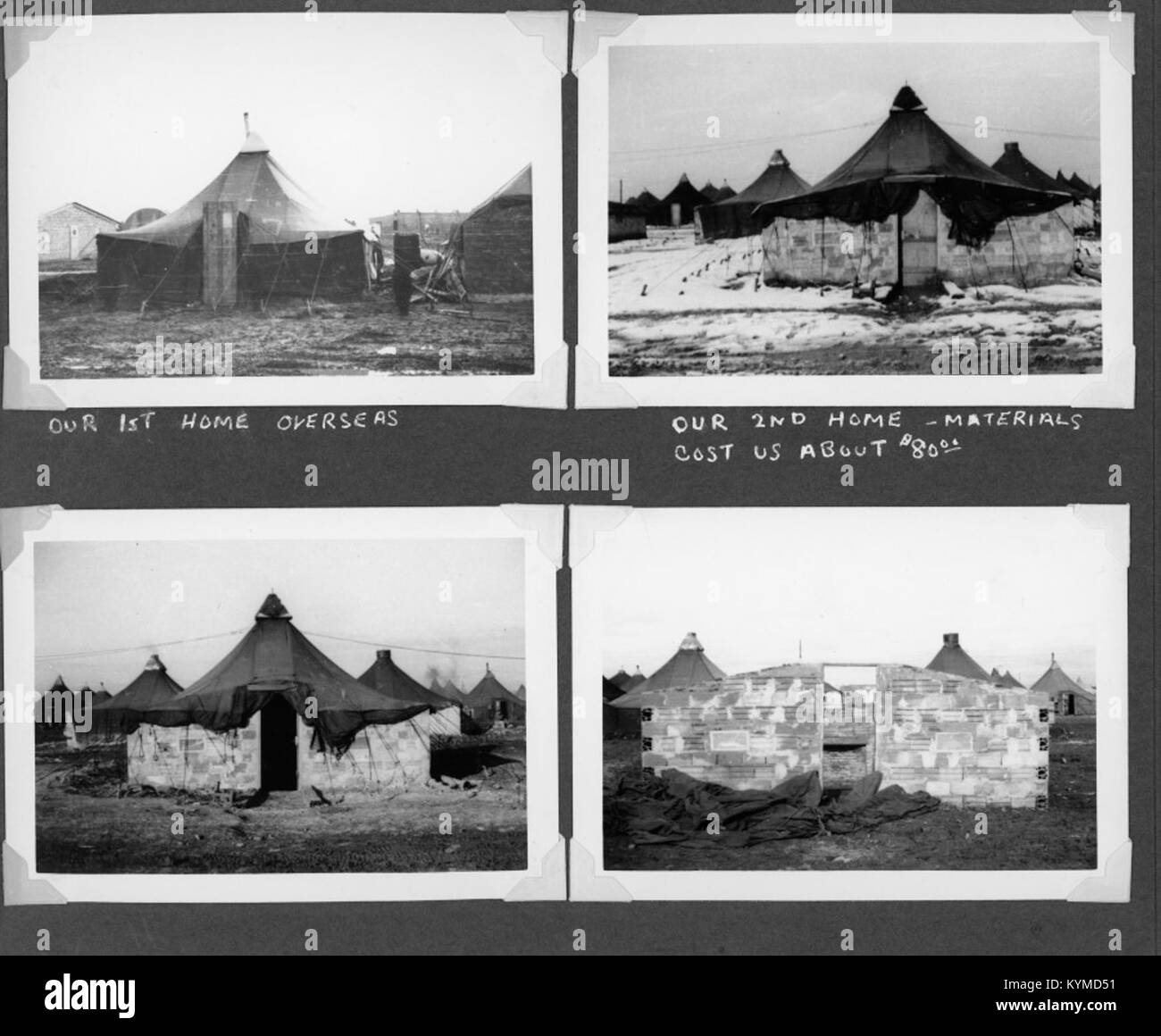 This image shows a historical photograph from the 483rd Bombardment ...
