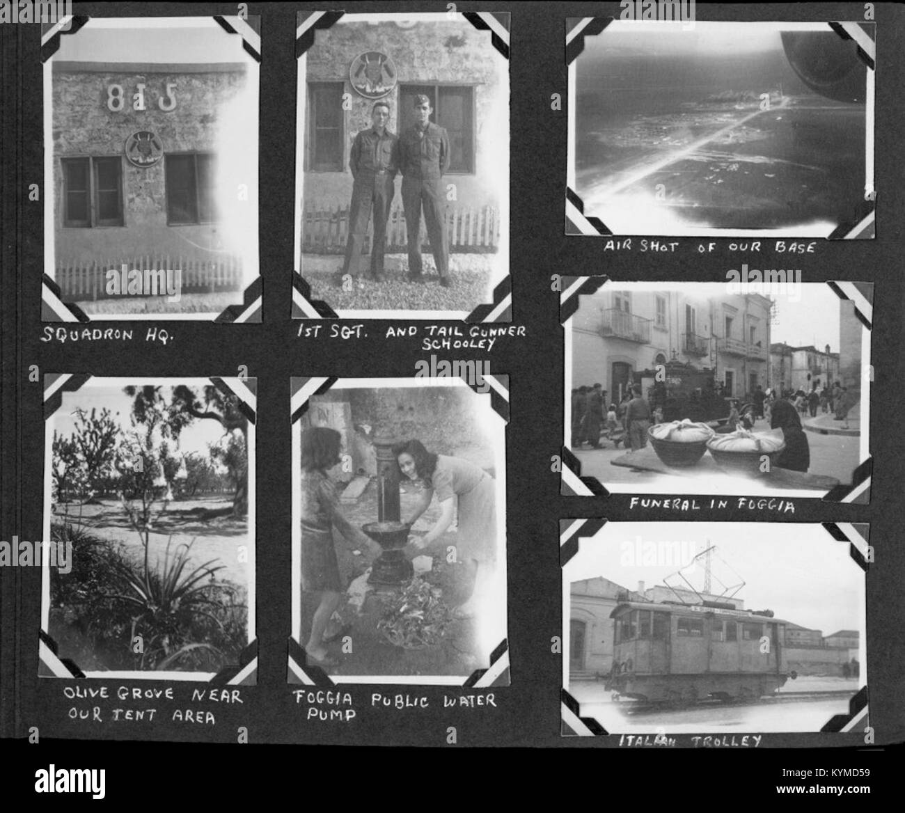 A historical photograph of the 483rd Bomb Group, showcasing the group’s ...