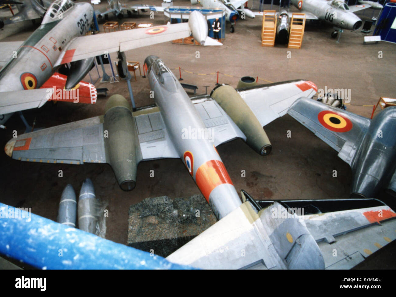 A photograph of a Gloster Meteor NF11, a British jet aircraft, taken in ...