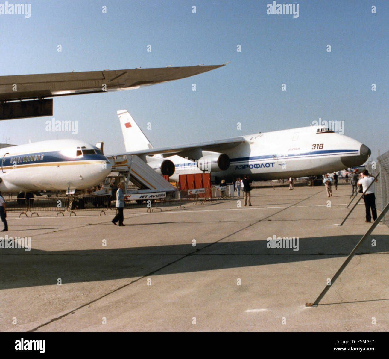 Photograph of an Antonov An-124-100 Ruslan aircraft in flight. This ...