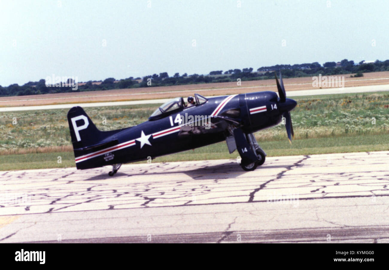 An illustration of the Grumman F8F Bearcat, showcasing the aircraft's ...