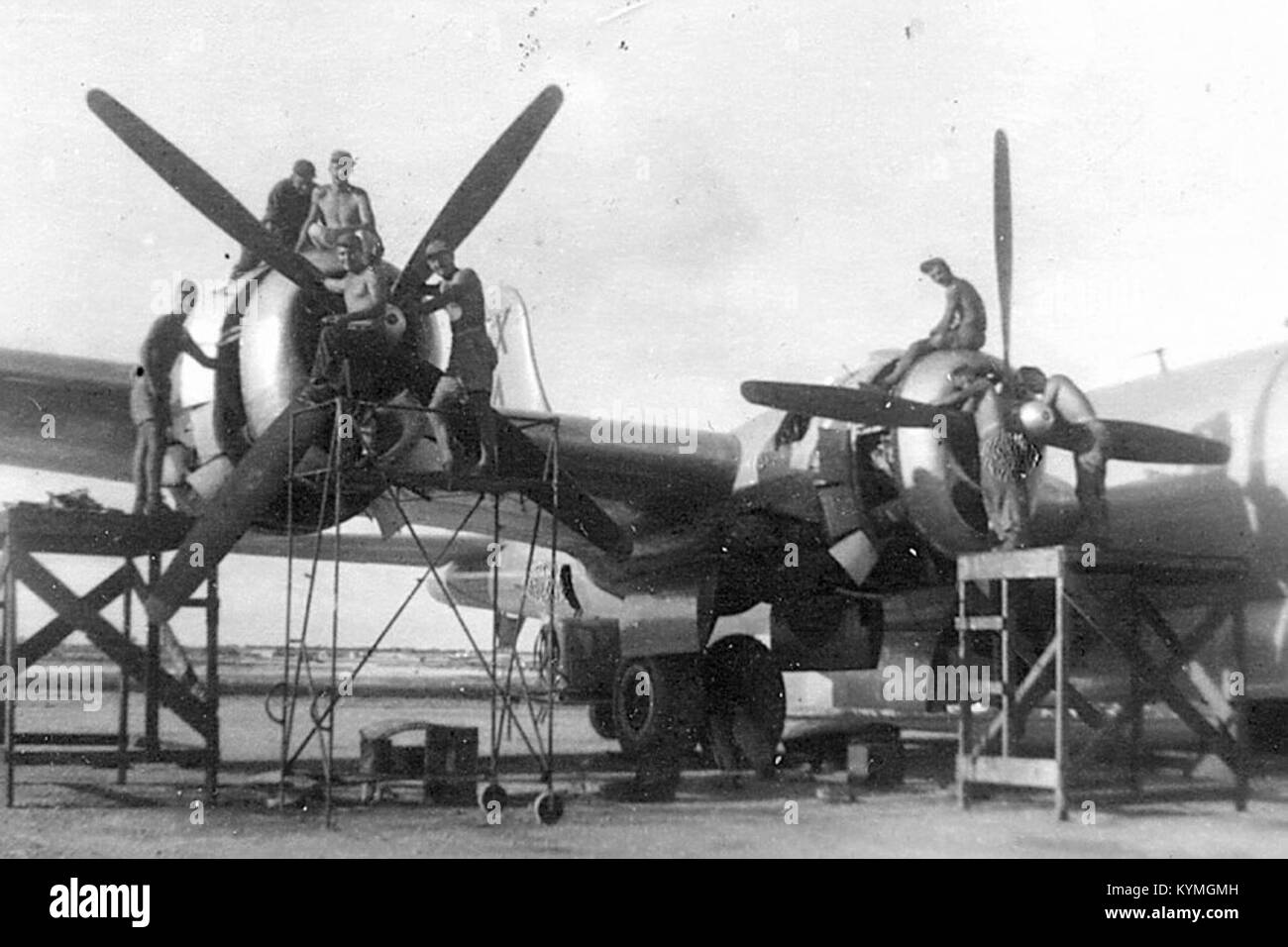 A historical image of the 9th Bomb Group, one of the key bombing units ...