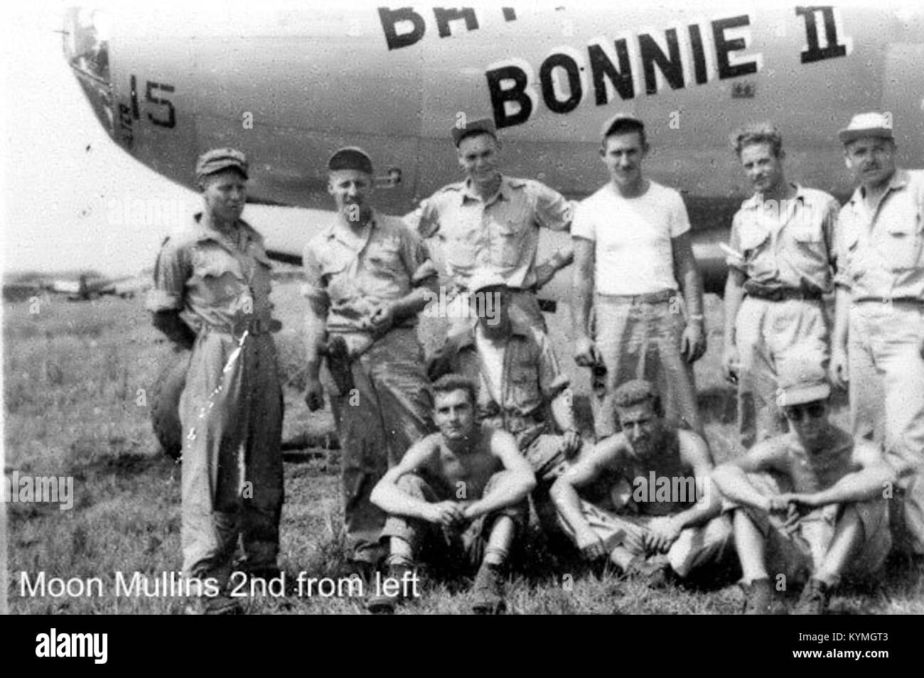A historic image of the 9th Bomb Group, showing a key moment in the ...