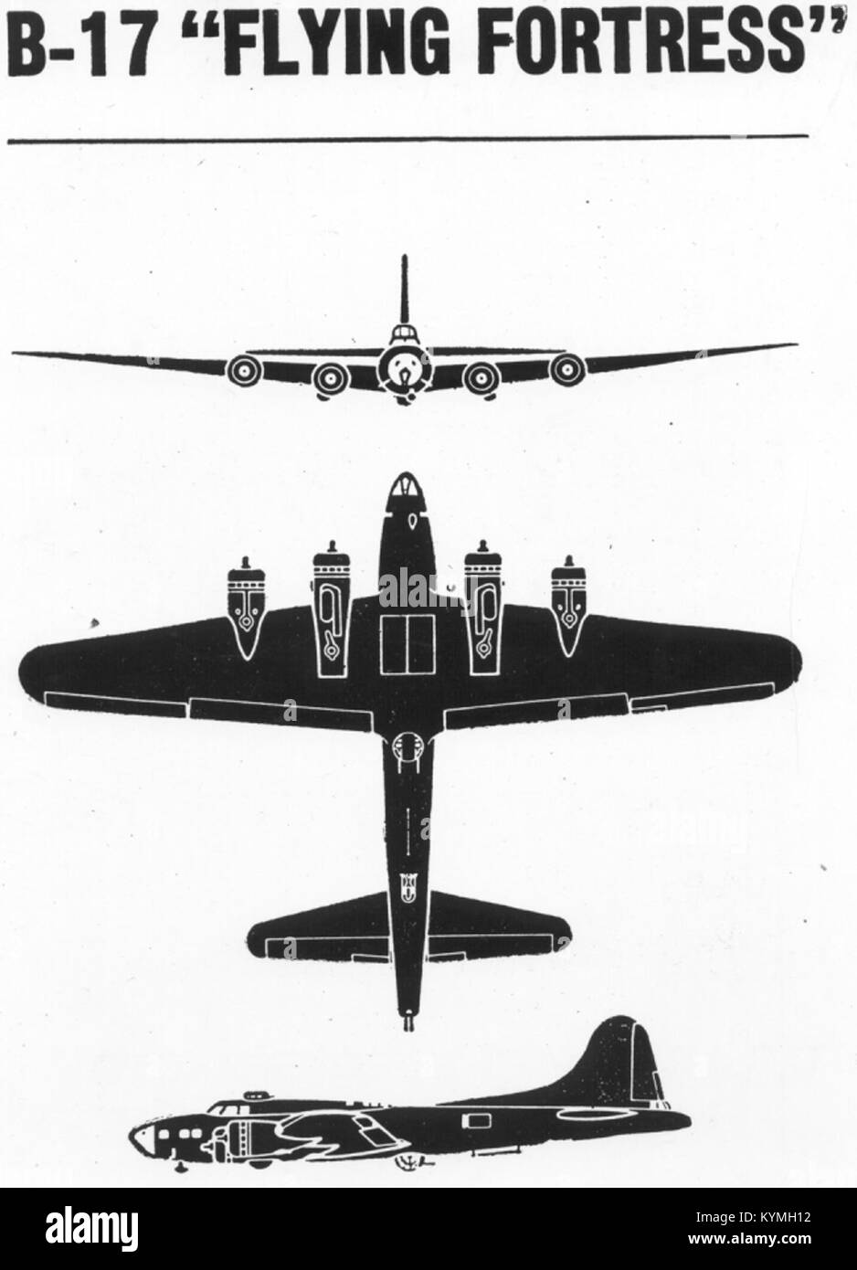 A historical image of a Boeing B-17 Flying Fortress, showcasing its ...