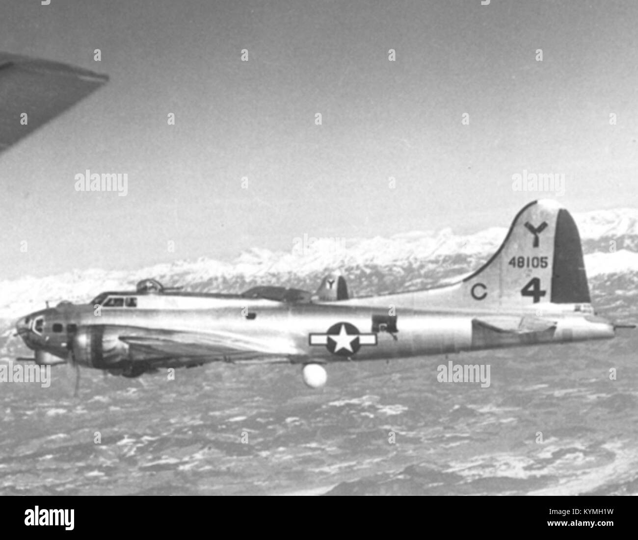 A Boeing B-17 Flying Fortress in action during World War II, capturing ...