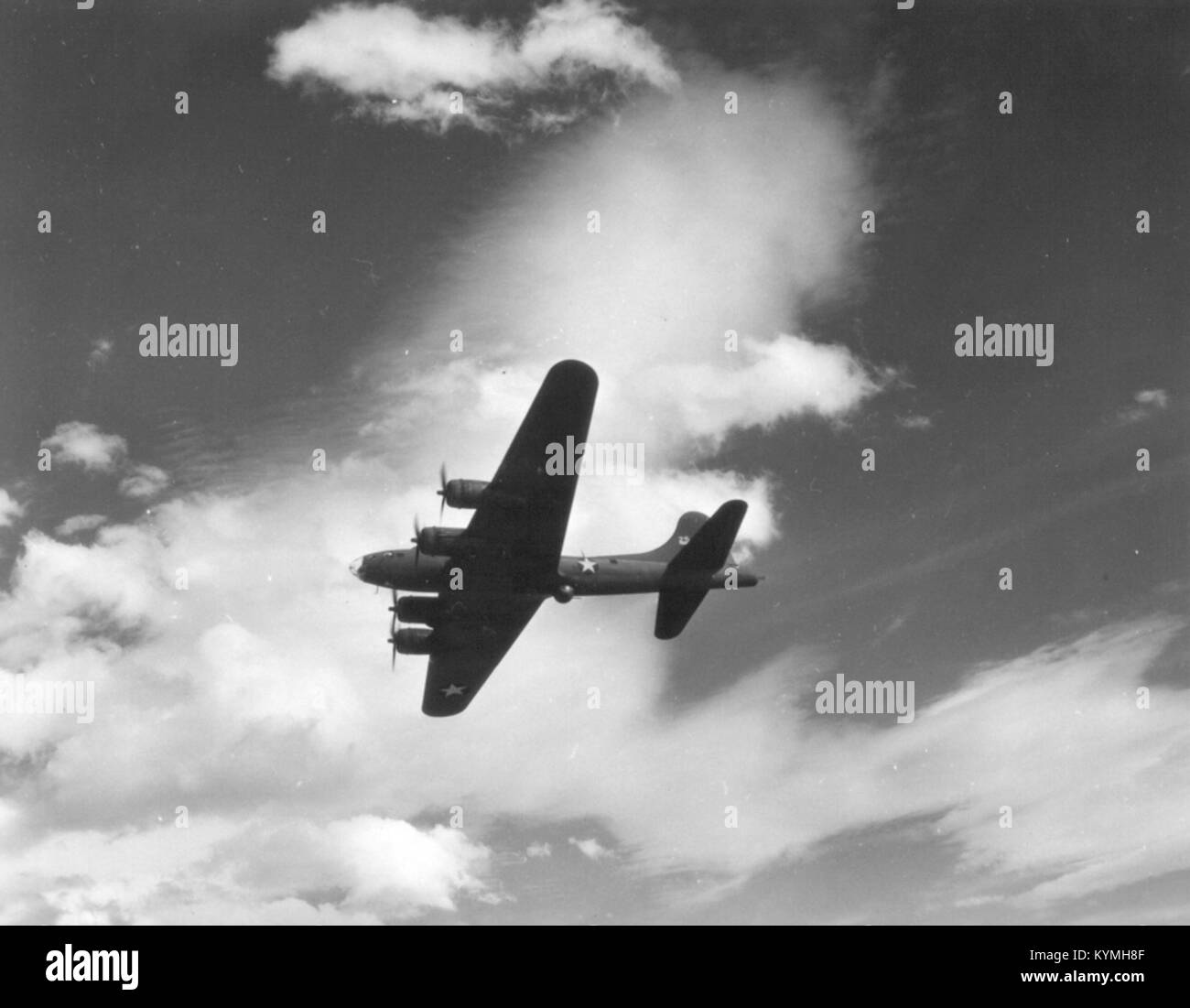 A photograph of a Boeing B-17 Flying Fortress, an iconic World War II ...