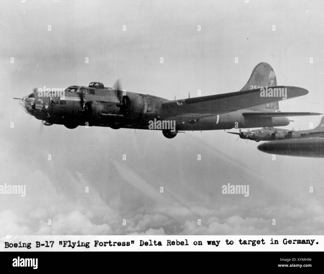 A photograph of a Boeing B-17 Flying Fortress, a key American aircraft ...