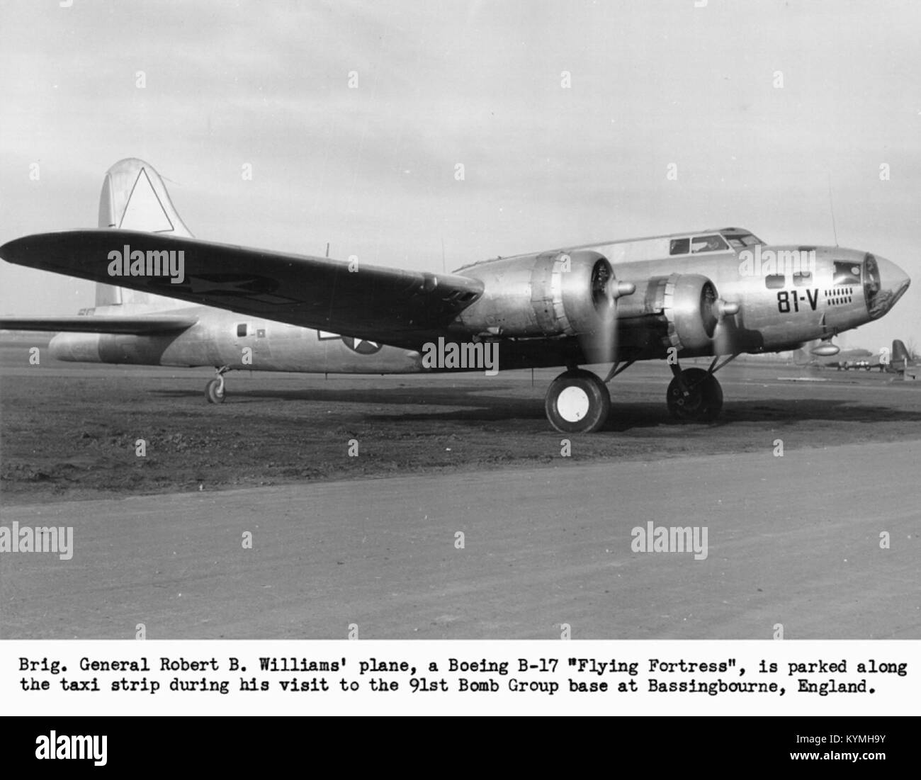 A historical image of the Boeing B-17 Flying Fortress, a four-engine ...