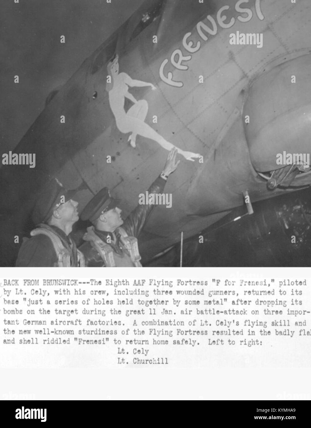 Photograph of the Boeing B-17 Flying Fortress, a key U.S. Army Air ...