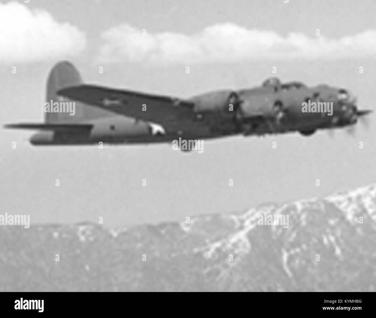 A photograph of a Boeing B-17 Flying Fortress, a famous World War II ...