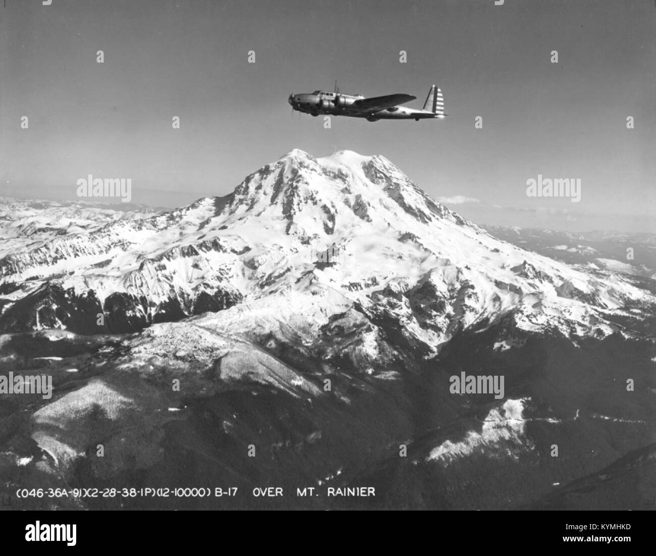 A historic image of a Boeing B-17 Flying Fortress, a heavy bomber used ...