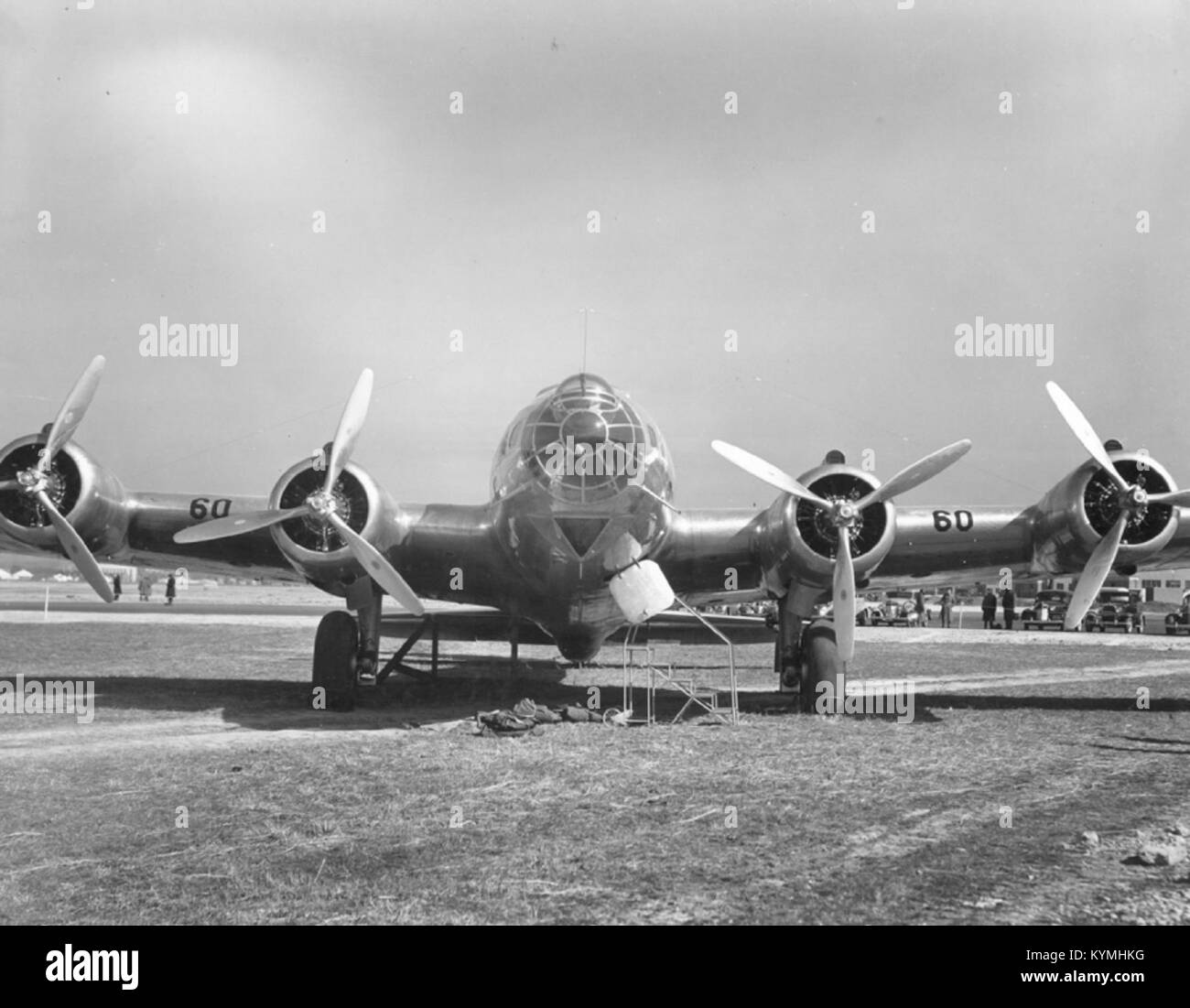 Photograph of a Boeing B-17 Flying Fortress, an iconic World War II ...