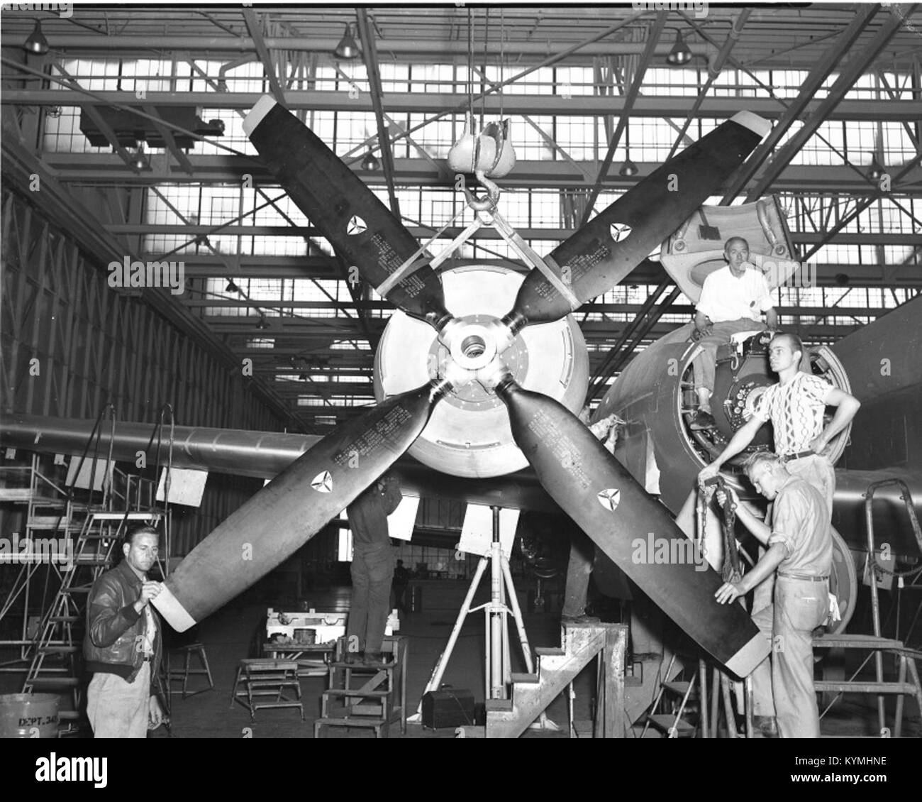 A historical negative image of a Convair aircraft, showcasing this ...