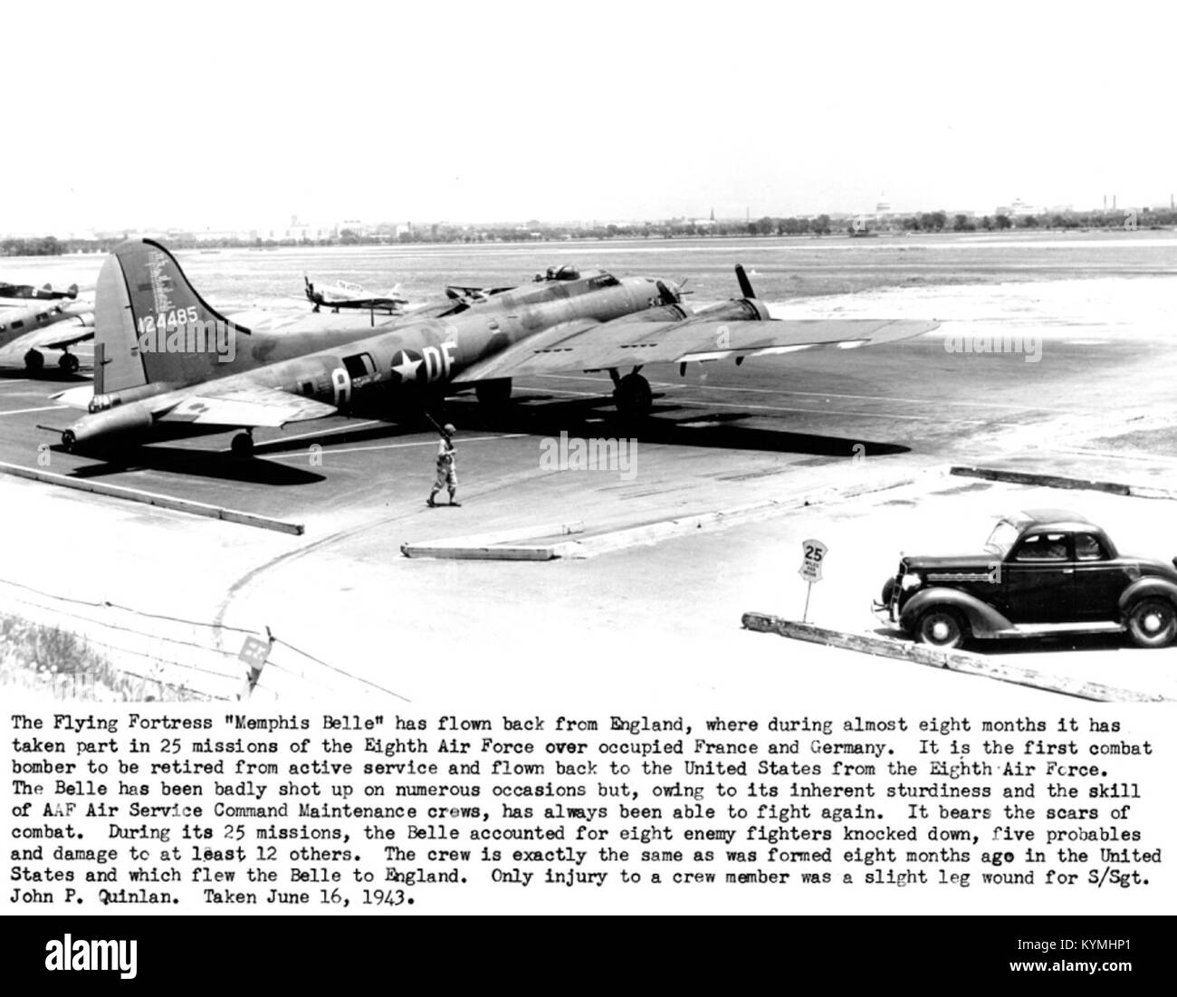 Boeing B-17 Flying Fortress in flight, captured in a historical ...