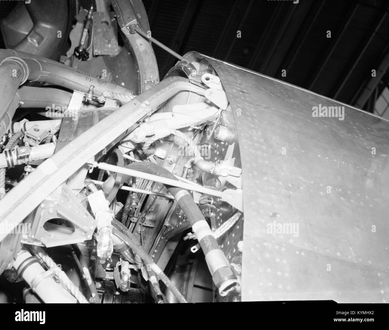 A photograph from a Convair aircraft negative, depicting a vintage ...