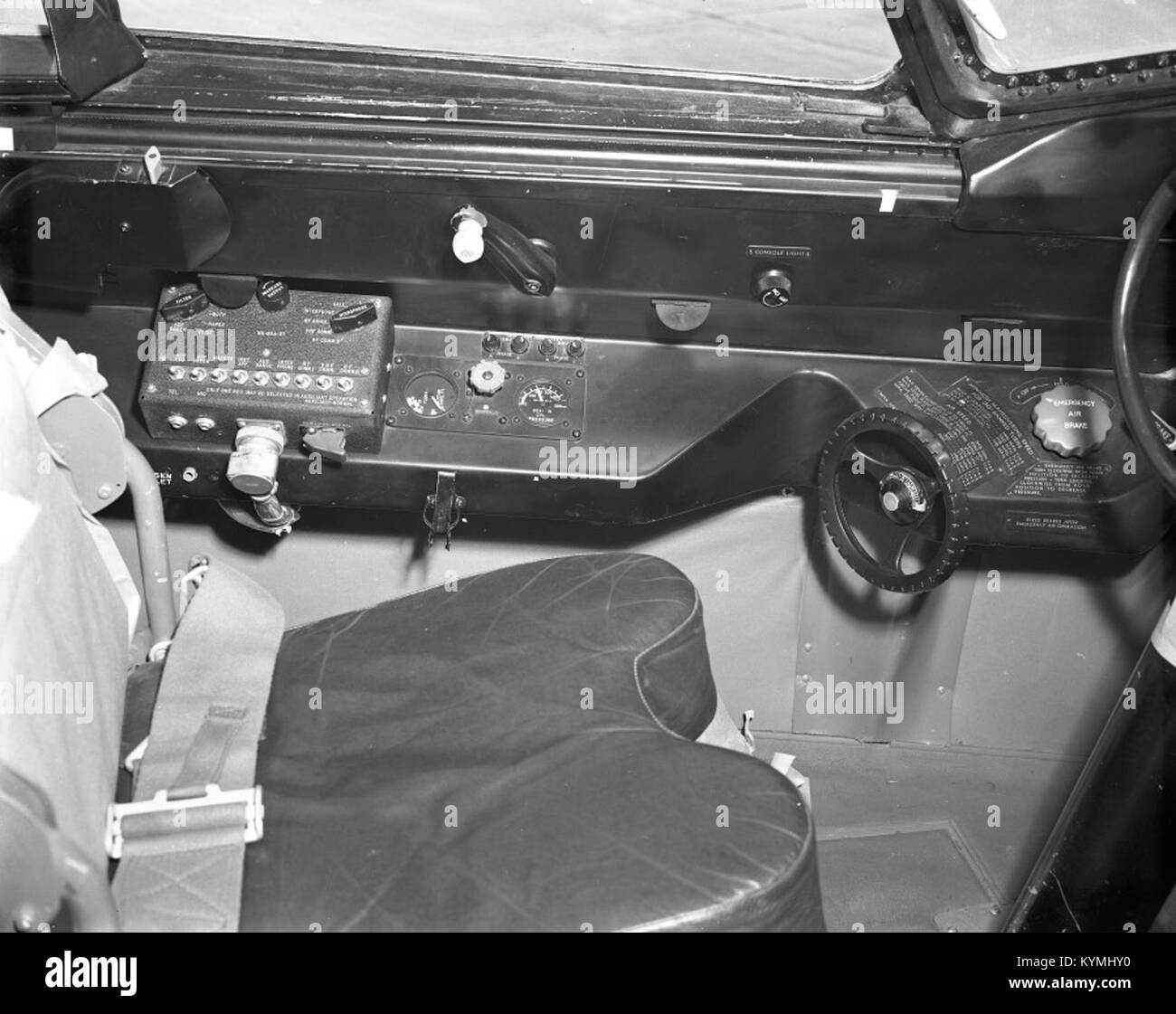 A historical photograph of a Convair aircraft, captured as part of ...