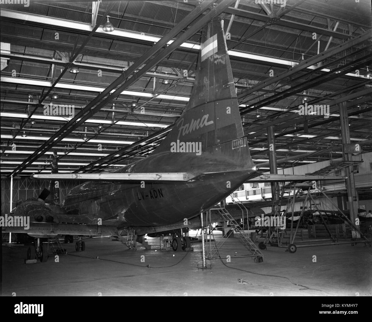 A historical photograph of a Convair aircraft, part of the aircraft ...