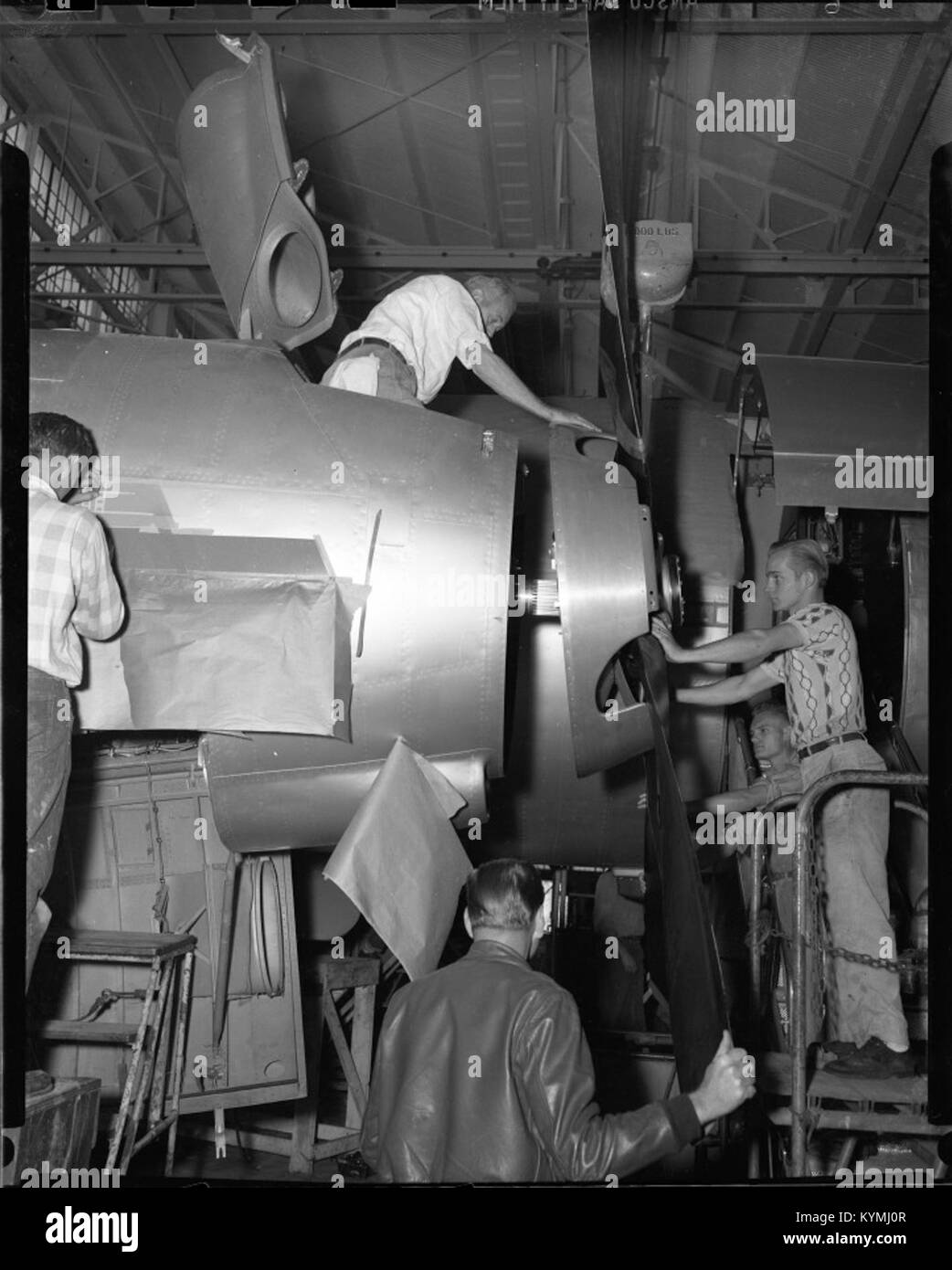 A historical image from the San Diego Air & Space Museum, depicting ...