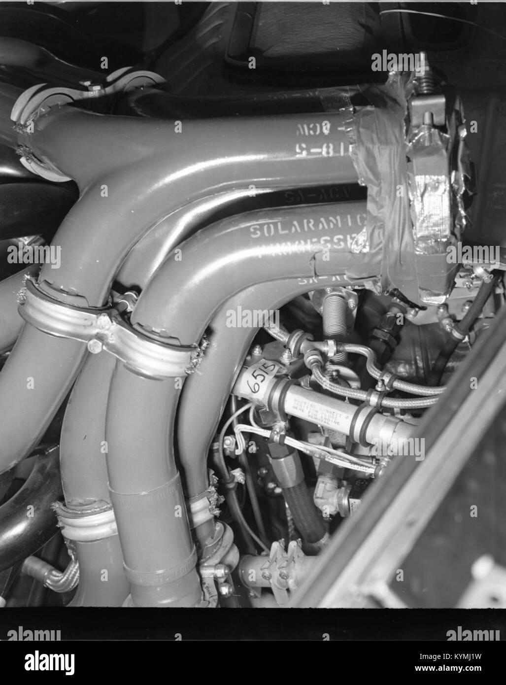 A historical image of a Convair aircraft, capturing a moment from the ...