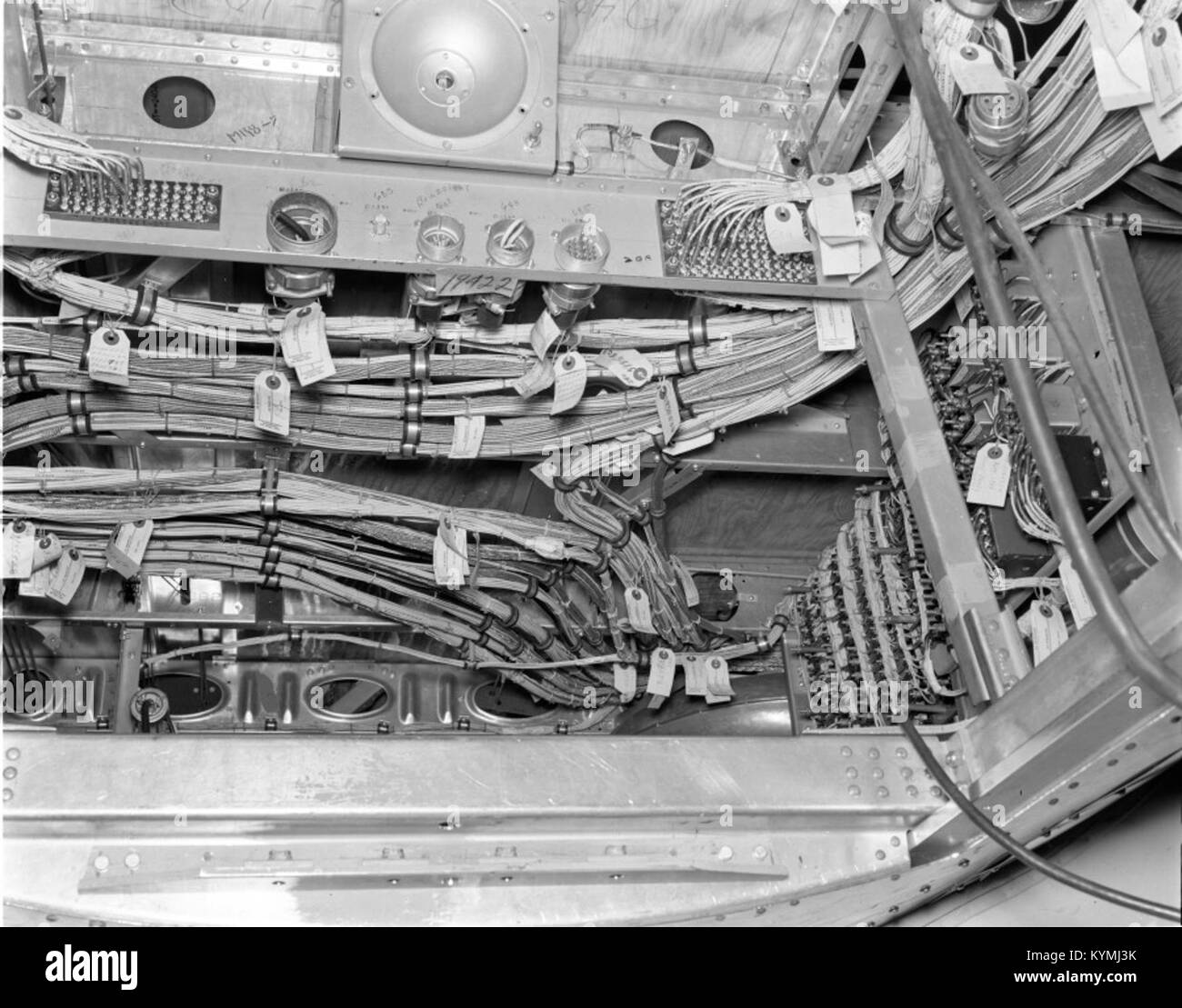 A negative image of a Convair aircraft, highlighting the design and ...