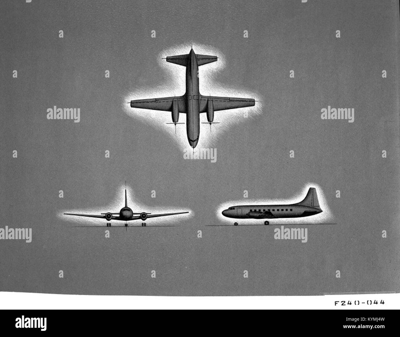 Photograph of a Convair aircraft, identified from the negative as part ...