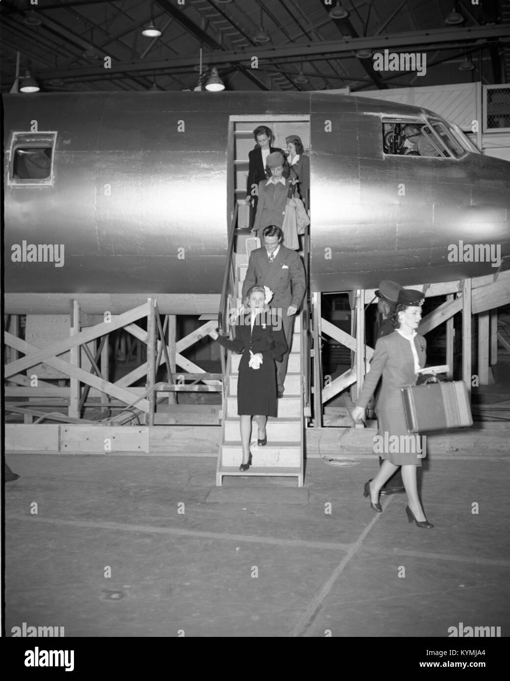 This historical image features a Convair aircraft, capturing the design ...