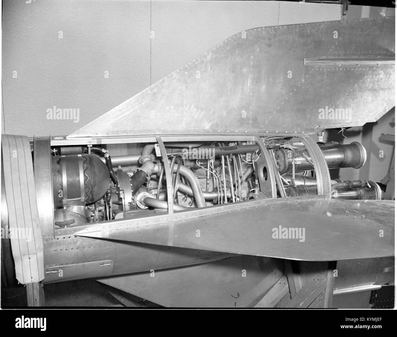 This historical negative showcases a Convair aircraft, possibly from ...