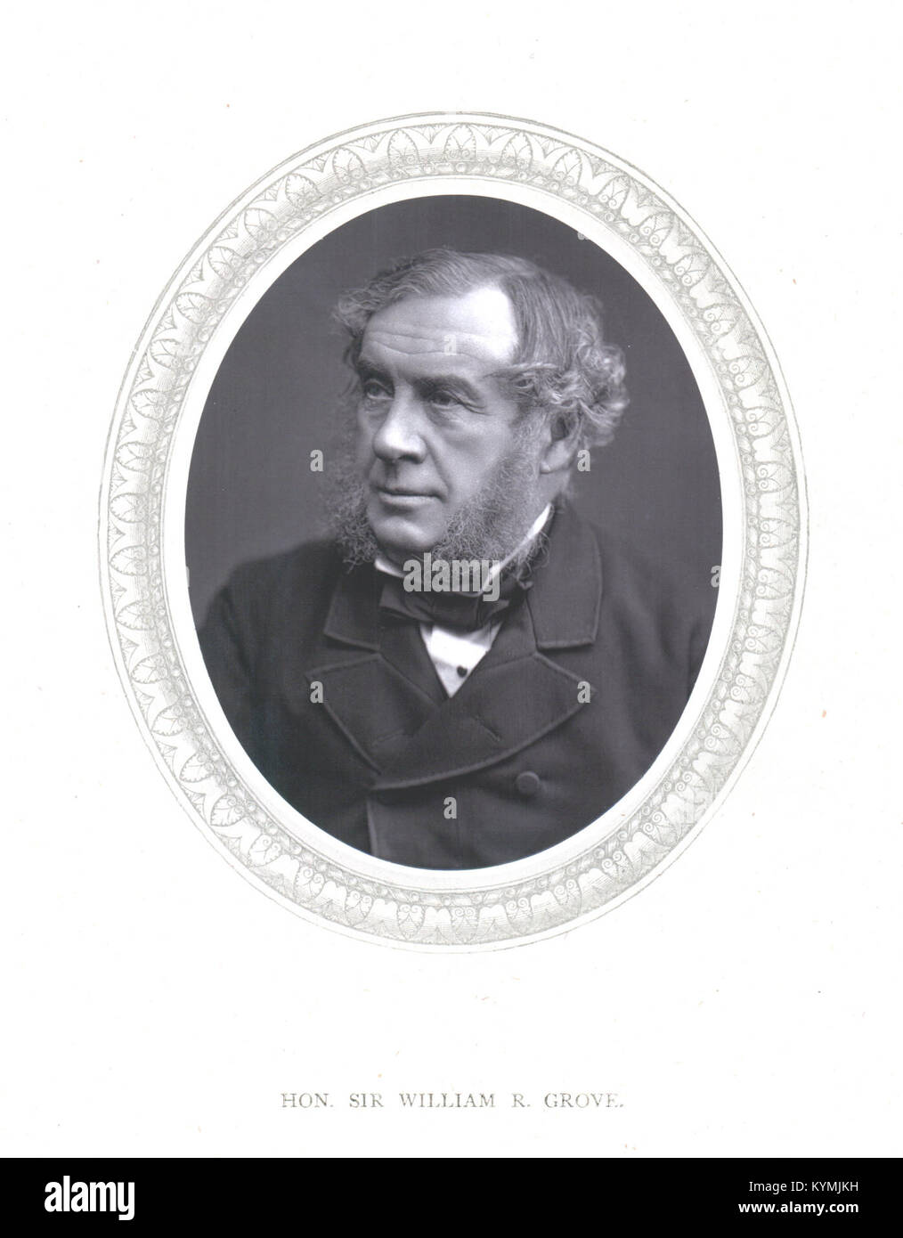 A portrait of William Robert Grove (1811-1896), a physicist and chemist ...