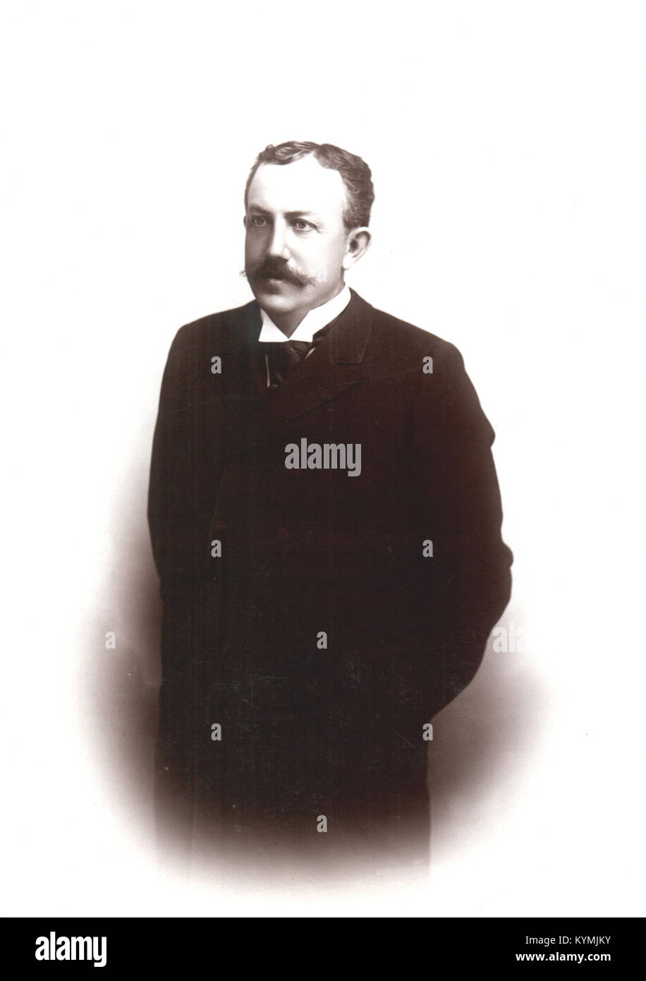 Portrait of David Starr Jordan, an influential American zoologist and ...