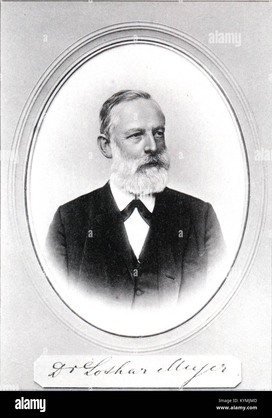 A portrait of Lothar Meyer, a chemist known for his work on the ...