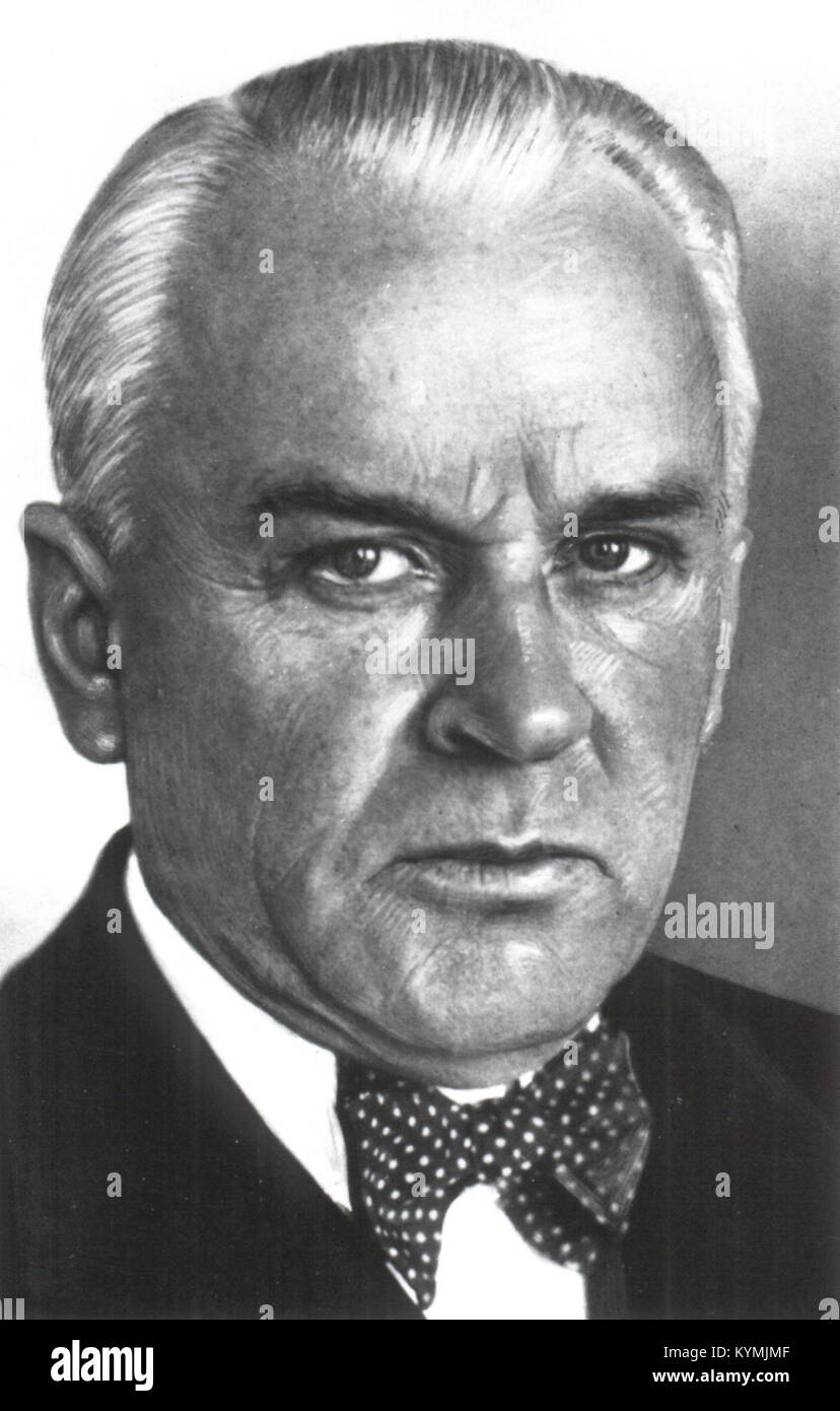 A portrait of Robert Andrews Millikan, a Nobel Prize-winning physicist ...