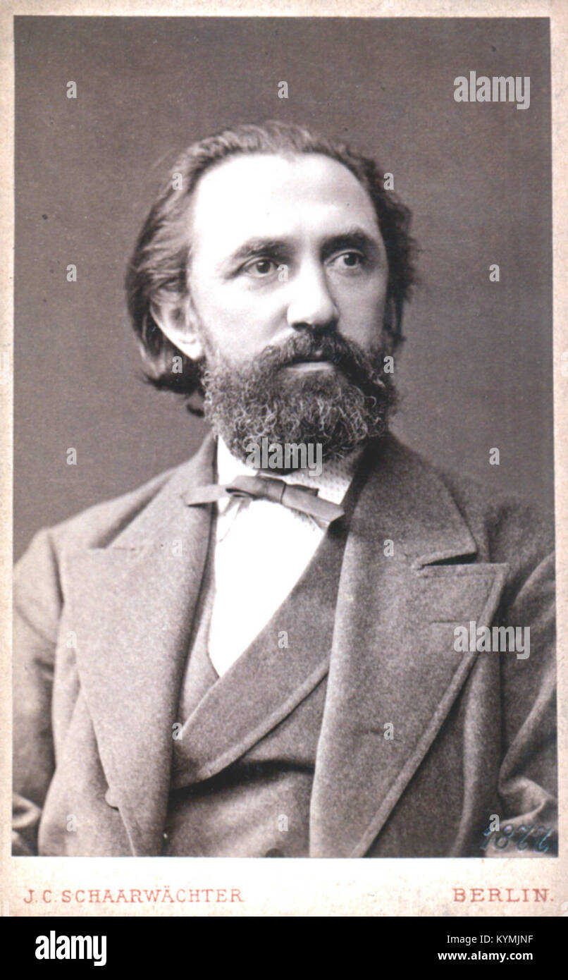 Portrait of Franz Reuleaux (1829-1905), a prominent engineer during the ...