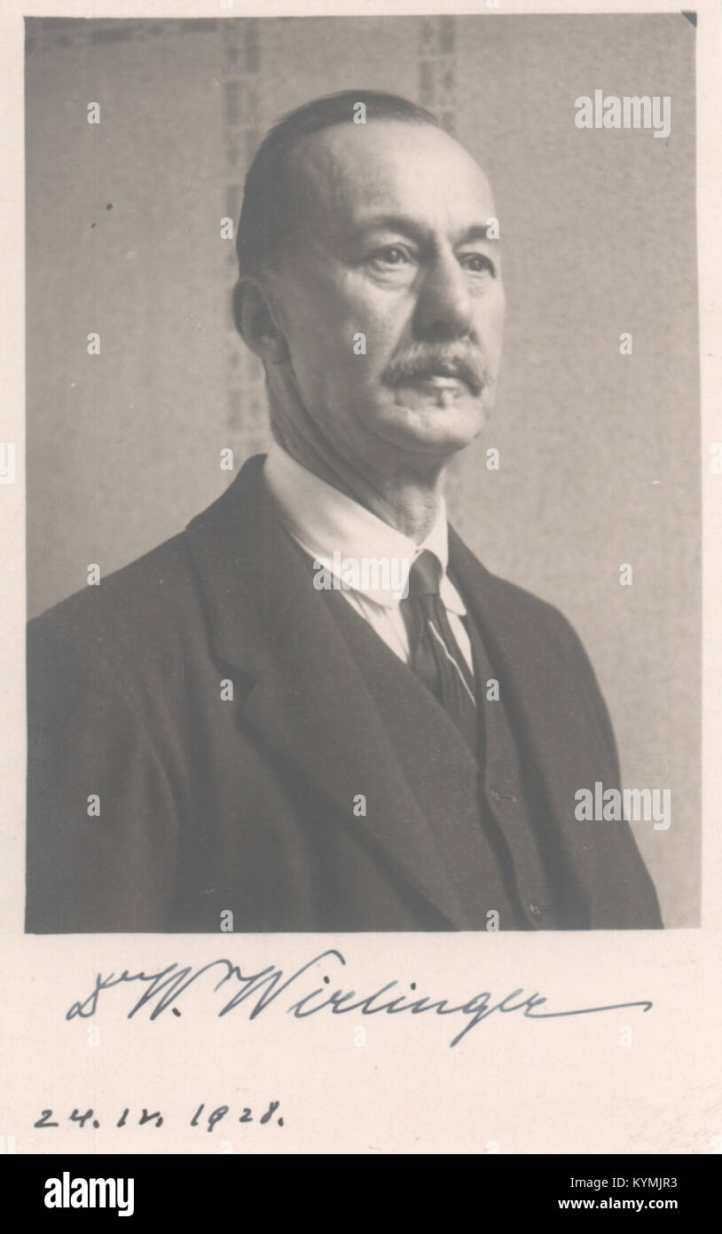 A vintage portrait of Wilhelm Wirtinger, a renowned mathematician ...