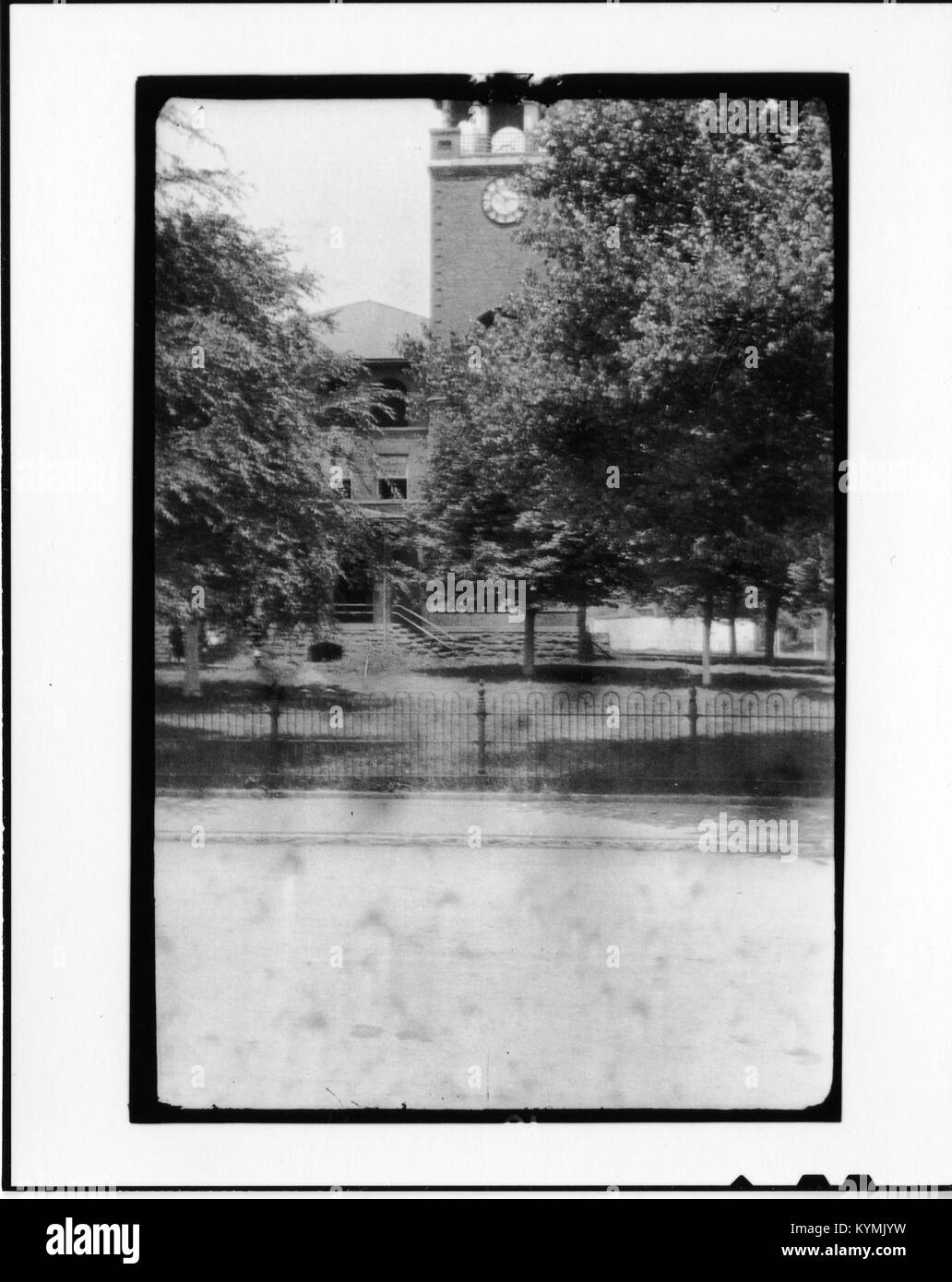 This image shows the Rhea County Courthouse in Dayton, Tennessee ...