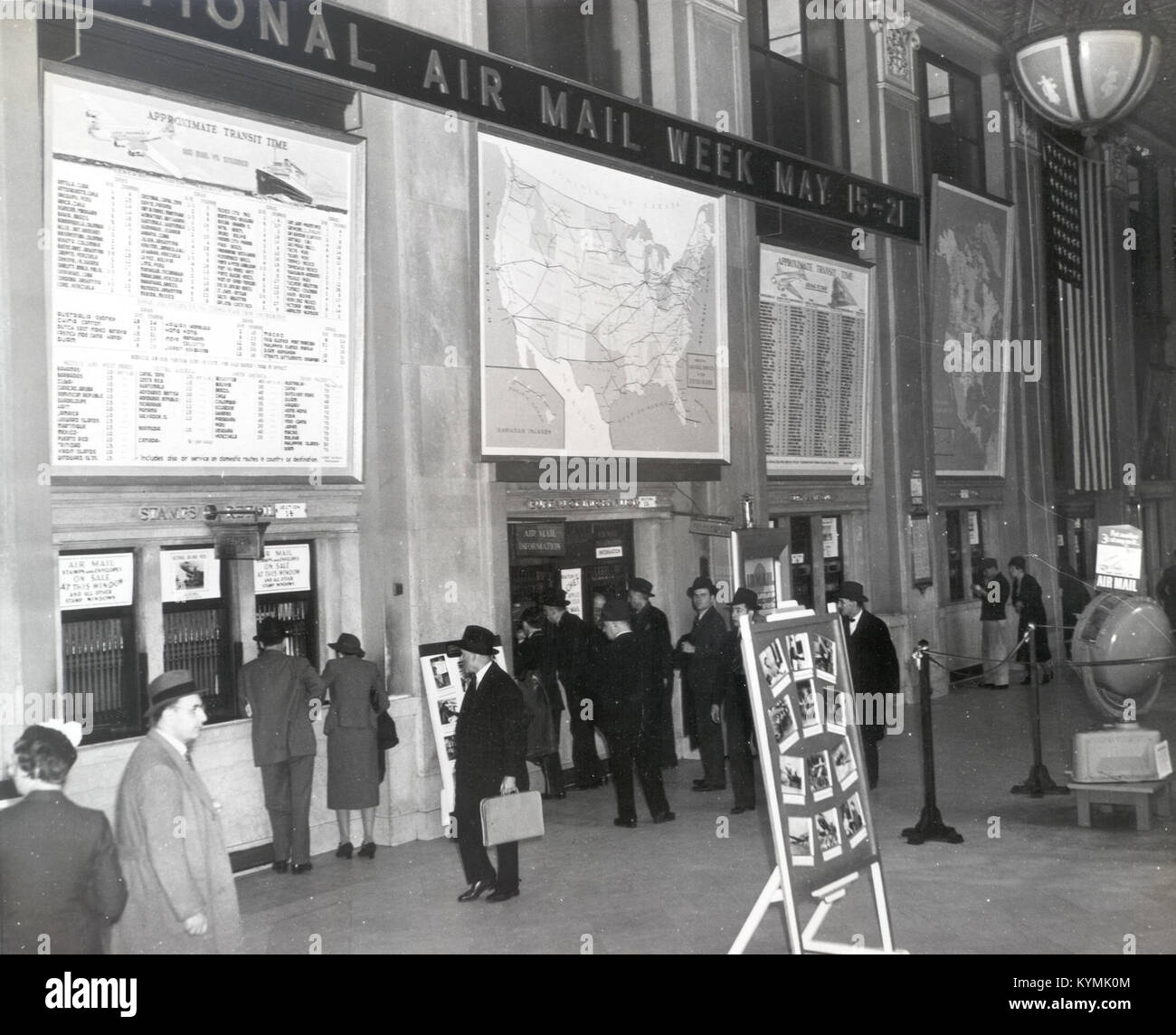 A historic photograph of the main post office building, also known as ...