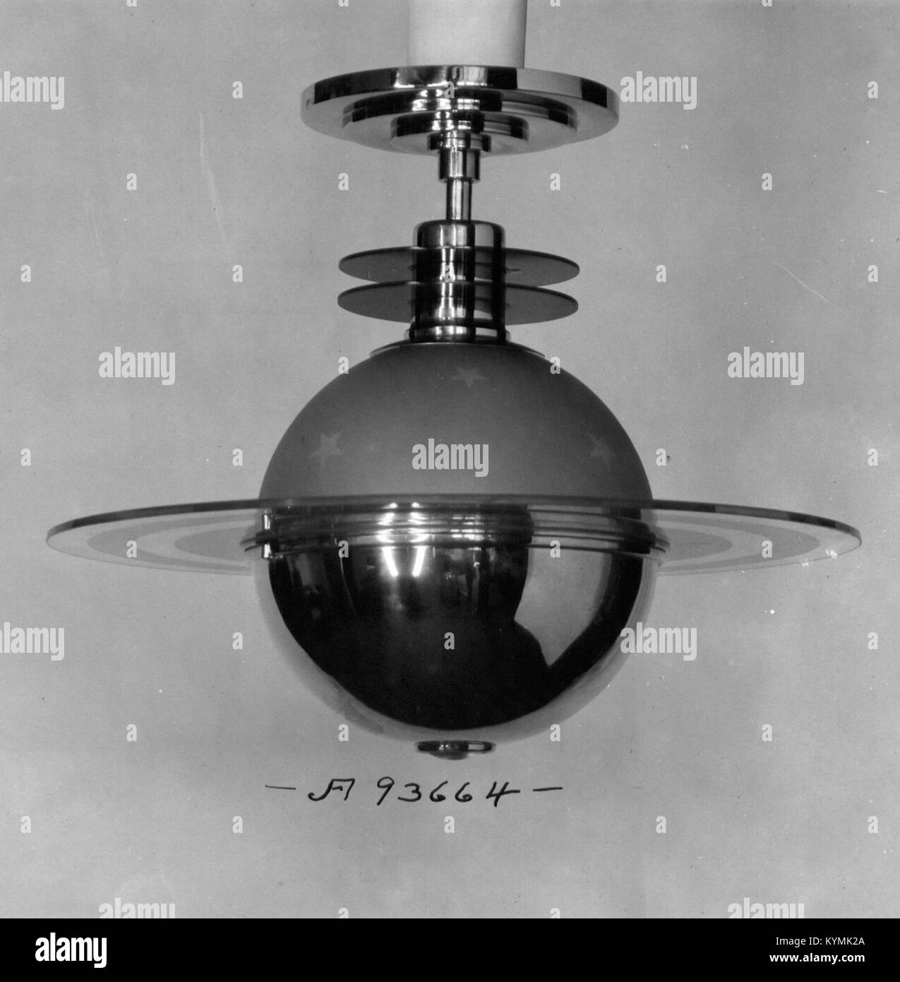 Decorative ceiling lighting in Black and White Stock Photos & Images ...