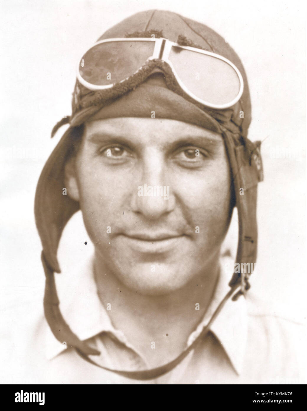A 1924 photograph of air mail pilot Dean Smith, one of the early ...