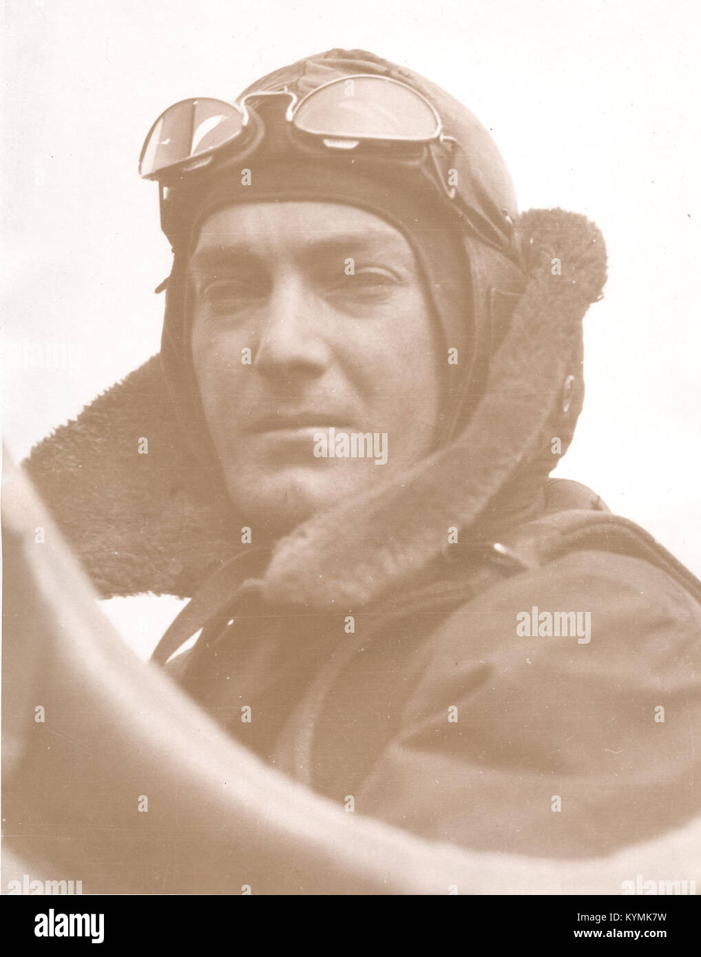 A photograph of Warren D. Williams, an early U.S. Air Mail pilot ...