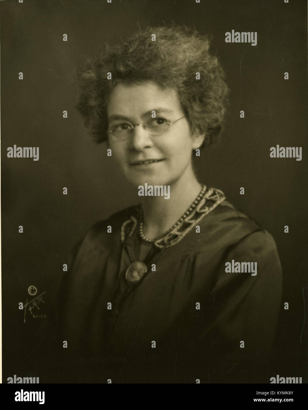A portrait photograph of Ida May Mellen (1877-1970), a prominent figure ...