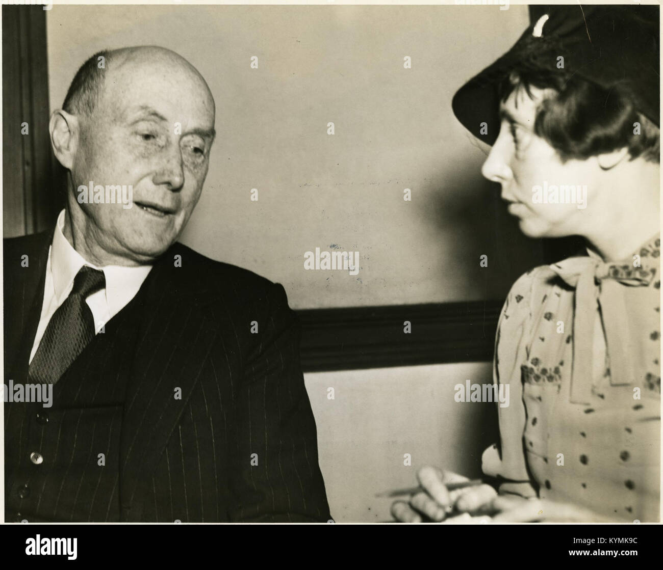 A photograph of George Grant McCurdy and Emily Cleveland, captured in ...
