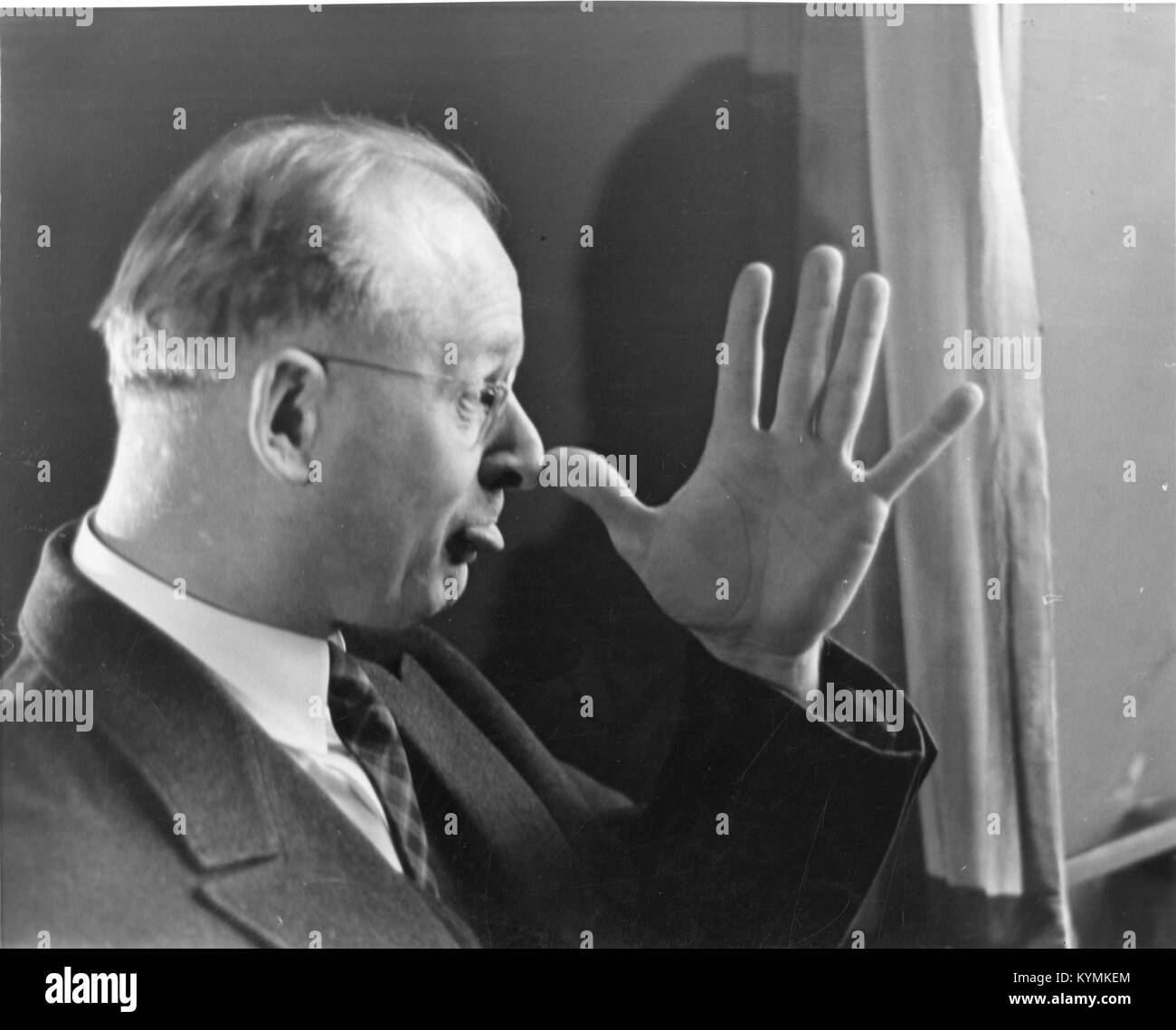 A portrait of Frank Thone (1891-1949), an influential figure, captured ...