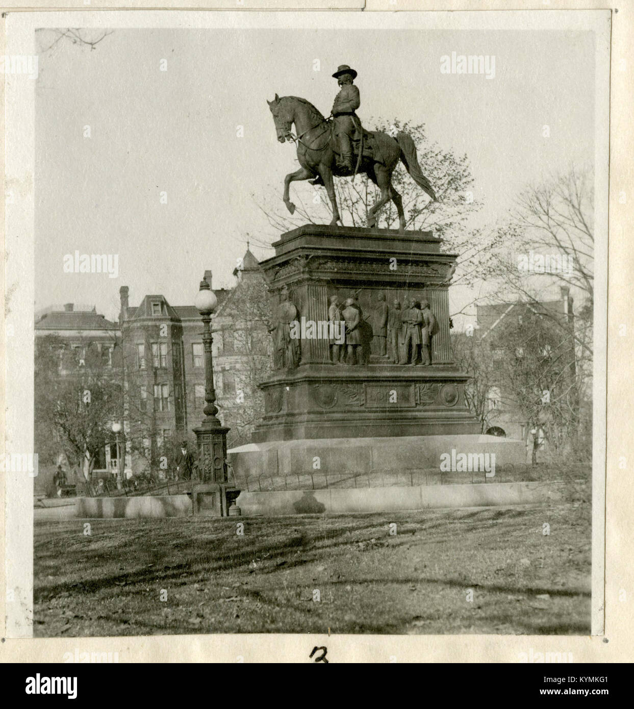 A photograph of the Major General John A. Logan Monument, highlighting ...