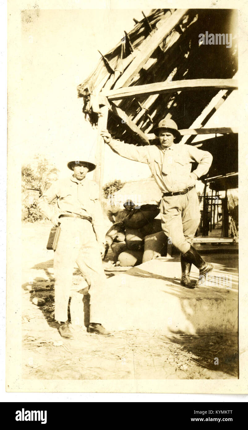 A photograph featuring Arthur J. Poole, Captain Thomas, and Lieutenant ...