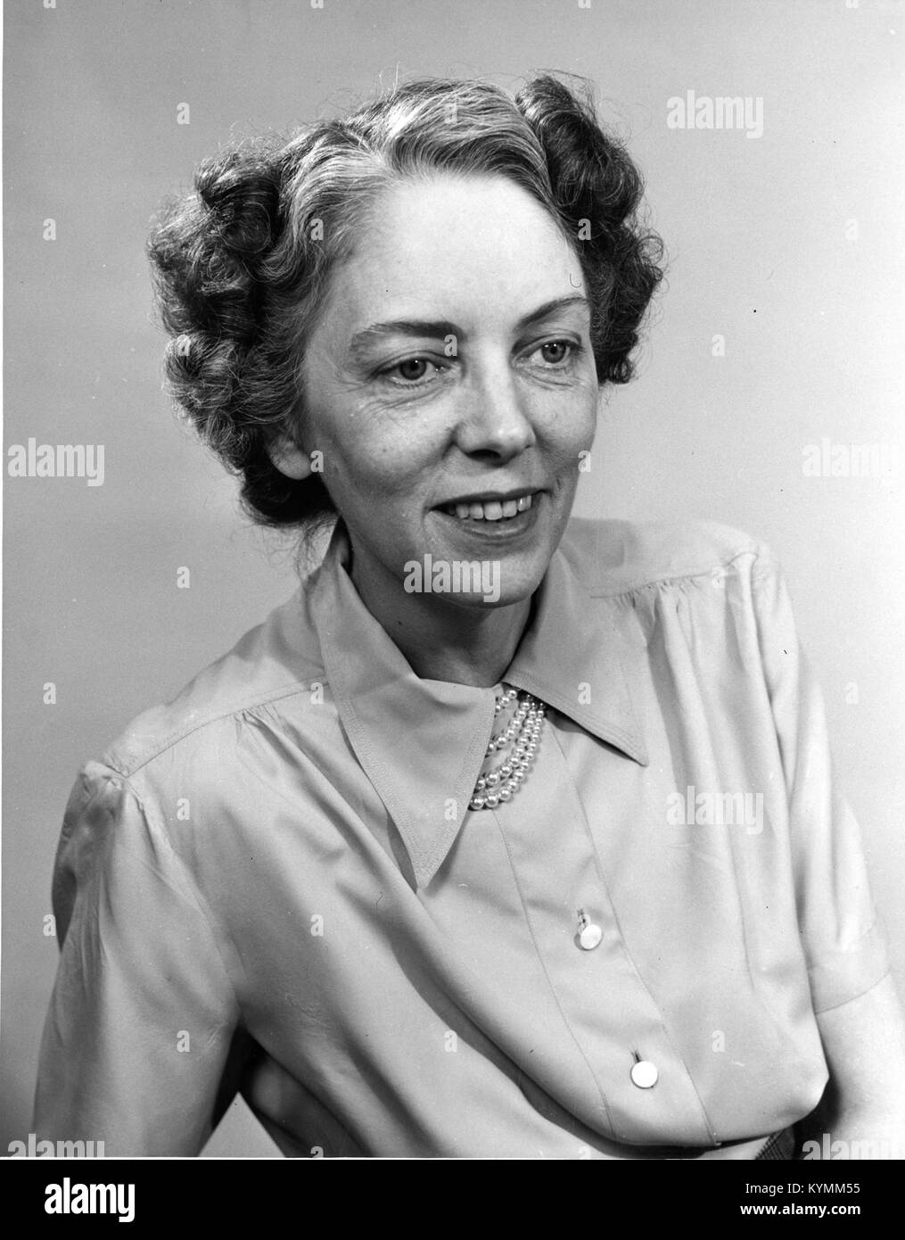 A portrait of Jane Stafford (1899-1991), a notable figure in the field ...