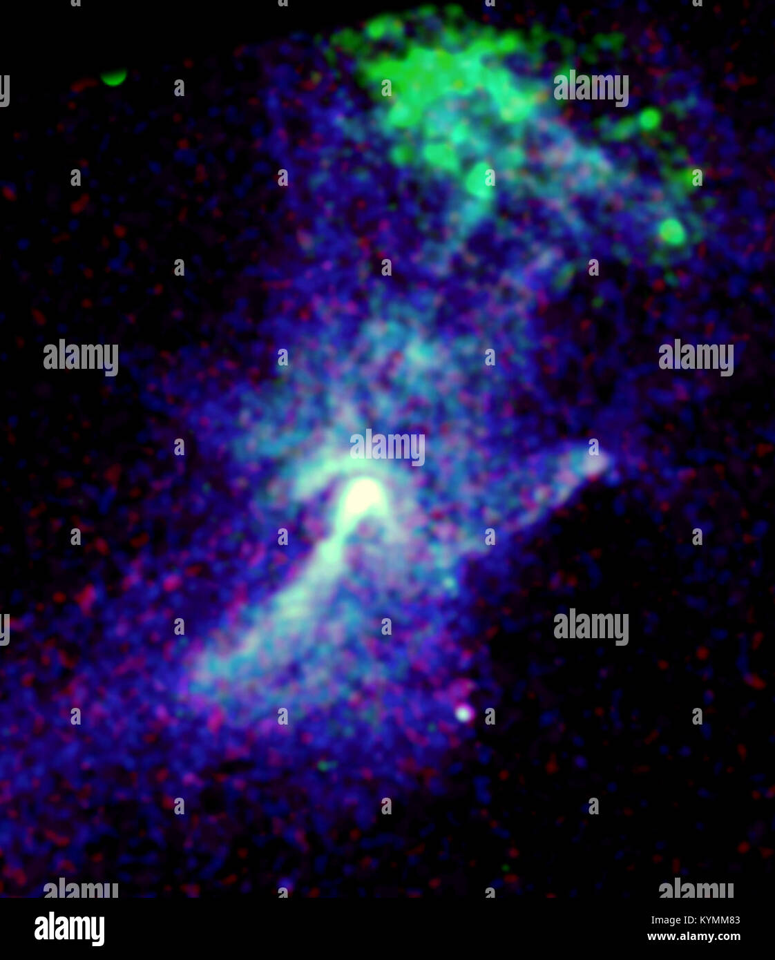 The Chandra X-ray Observatory captured an image of the B1509-58 pulsar ...