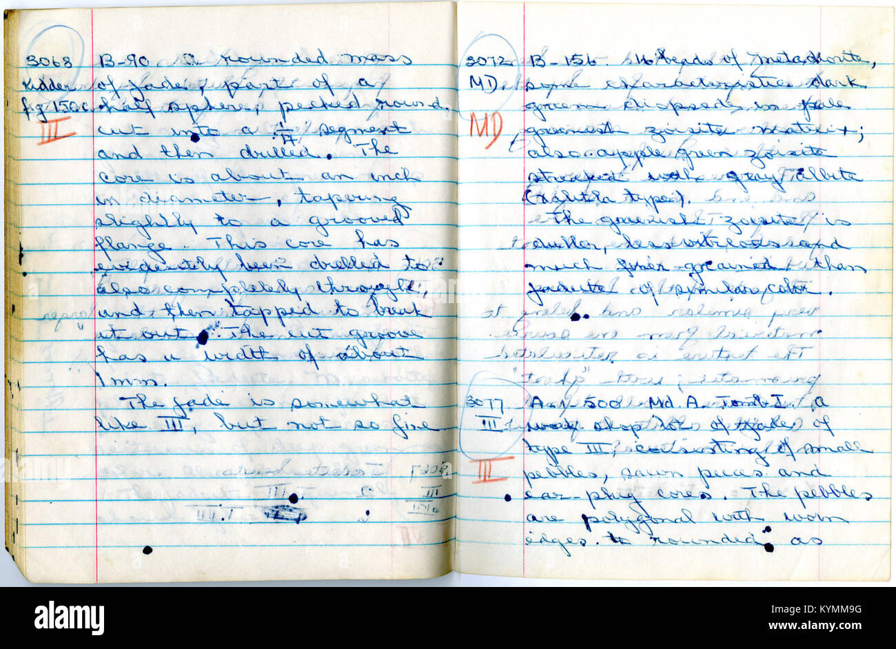 This page from Foshag's Kaminaljuyu-Jade field book contains ...